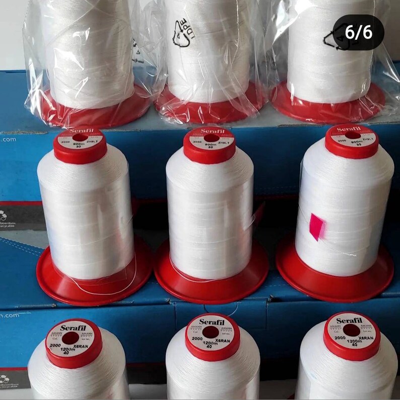 White Tatting Polyester Thread Size 20, Frivolite Therad, Yarn Shuttle ...