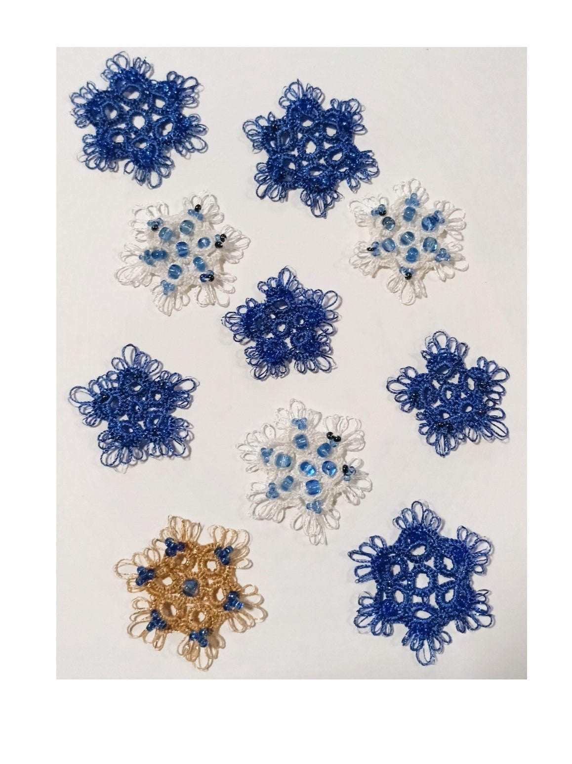 Snowflake Tatting Lace Tutorial Christmas Snowflake Motif - Etsy