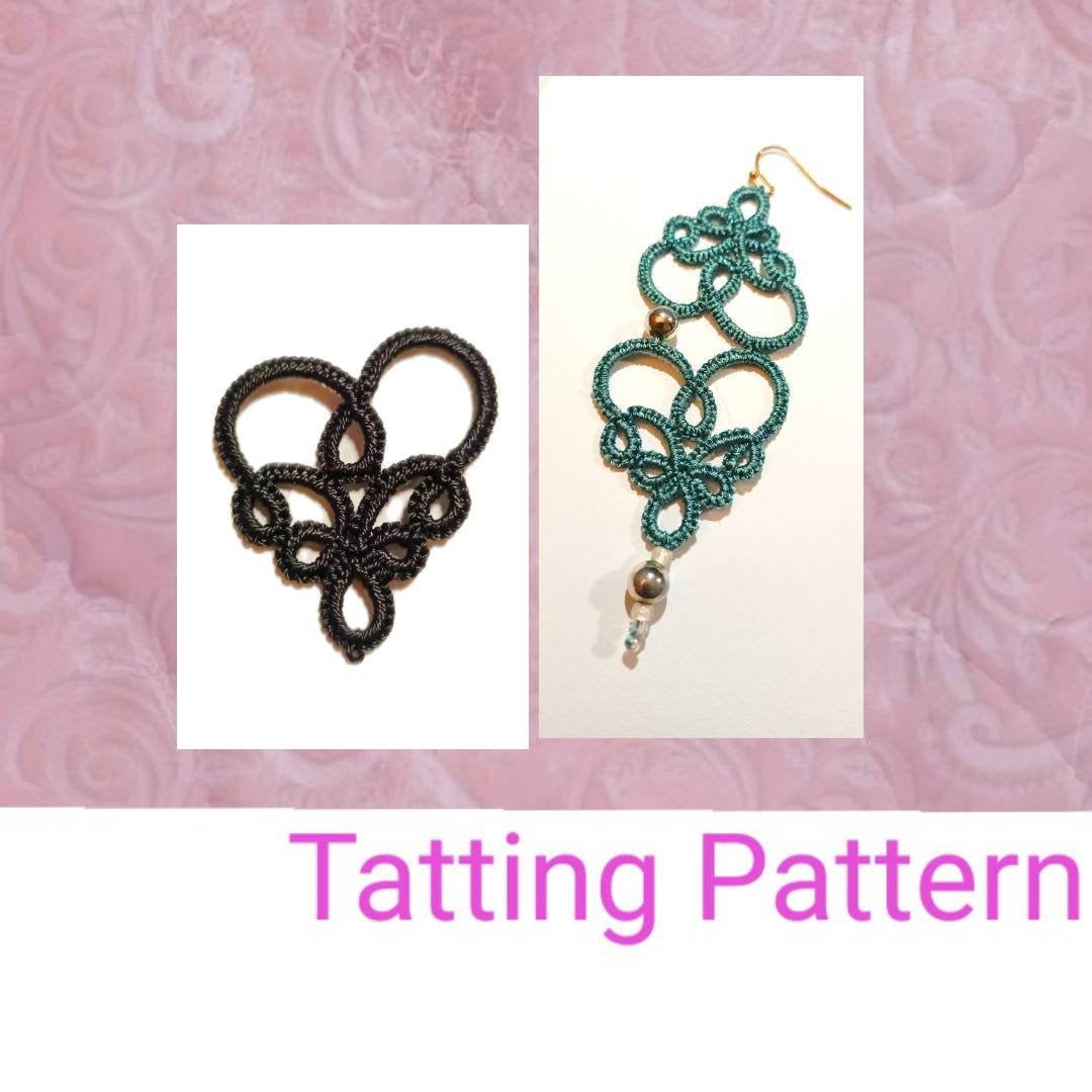 Heart Needle Tatting Pattern, Shuttle Tatting Patterns, Tatted Hearts Patterns, Frivolite Heart ...