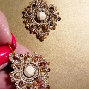 Tatted Earrings Pattern PDF - Step by Step Tatting Tutorial, Shuttle ...