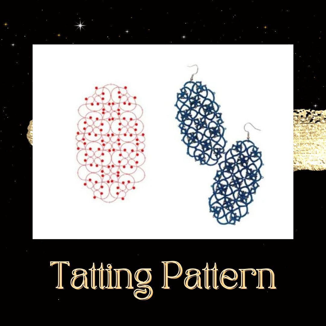 Earrings Tatting Pattern in Collaboration With Monarch Jewelry, Shuttle ...