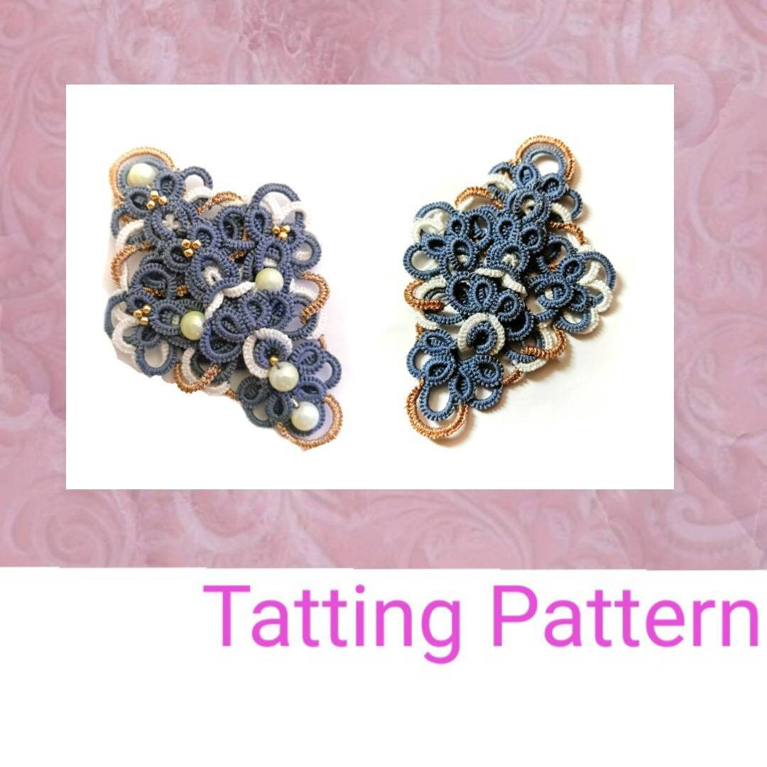 Tatting Lace Brooch Pattern Step by Step , PDF Tutorials , Detailed Tat ...