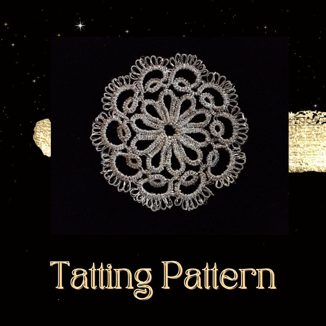 Flower Tatting Pattern: Needle or Shuttle Lace (PDF Tutorial)– NOT for ...