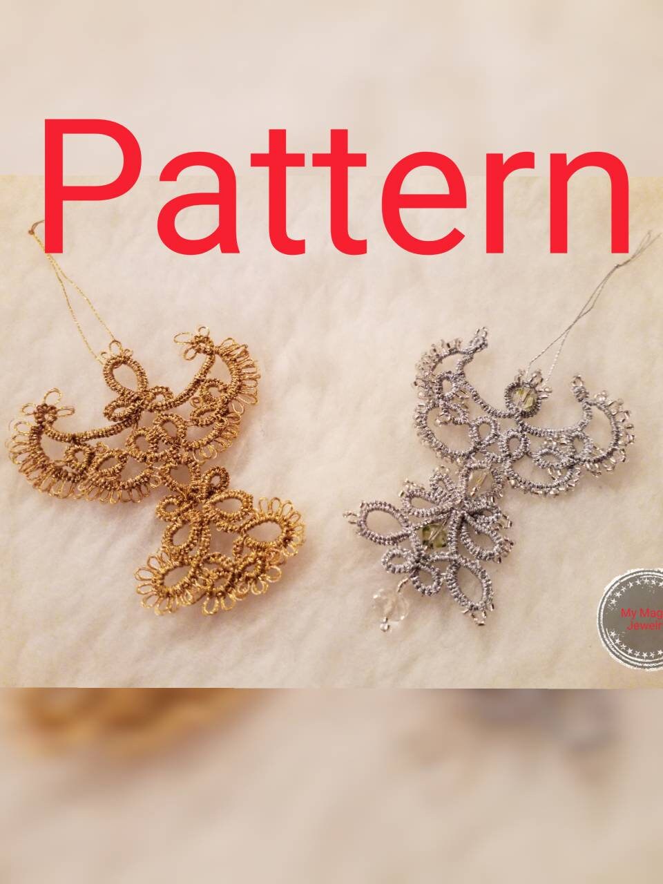 Tatting Lace Pattern Angel Angel Ornament Frivolite | Etsy