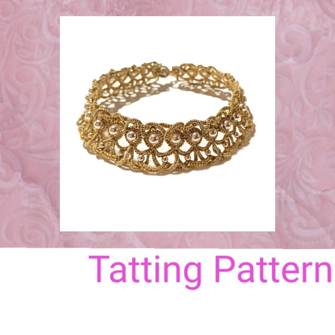 Needle Shuttle Tatting Jewelry Patterns Diyfrivolite Lace Tutorial Tatting Pdf Choker Beading