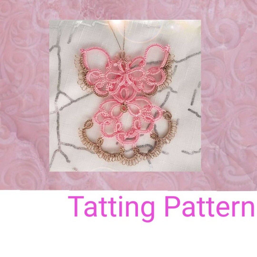 Tatting Pattern Angel, Angel Ornament, Frivolite Angel Lace, Angel ...