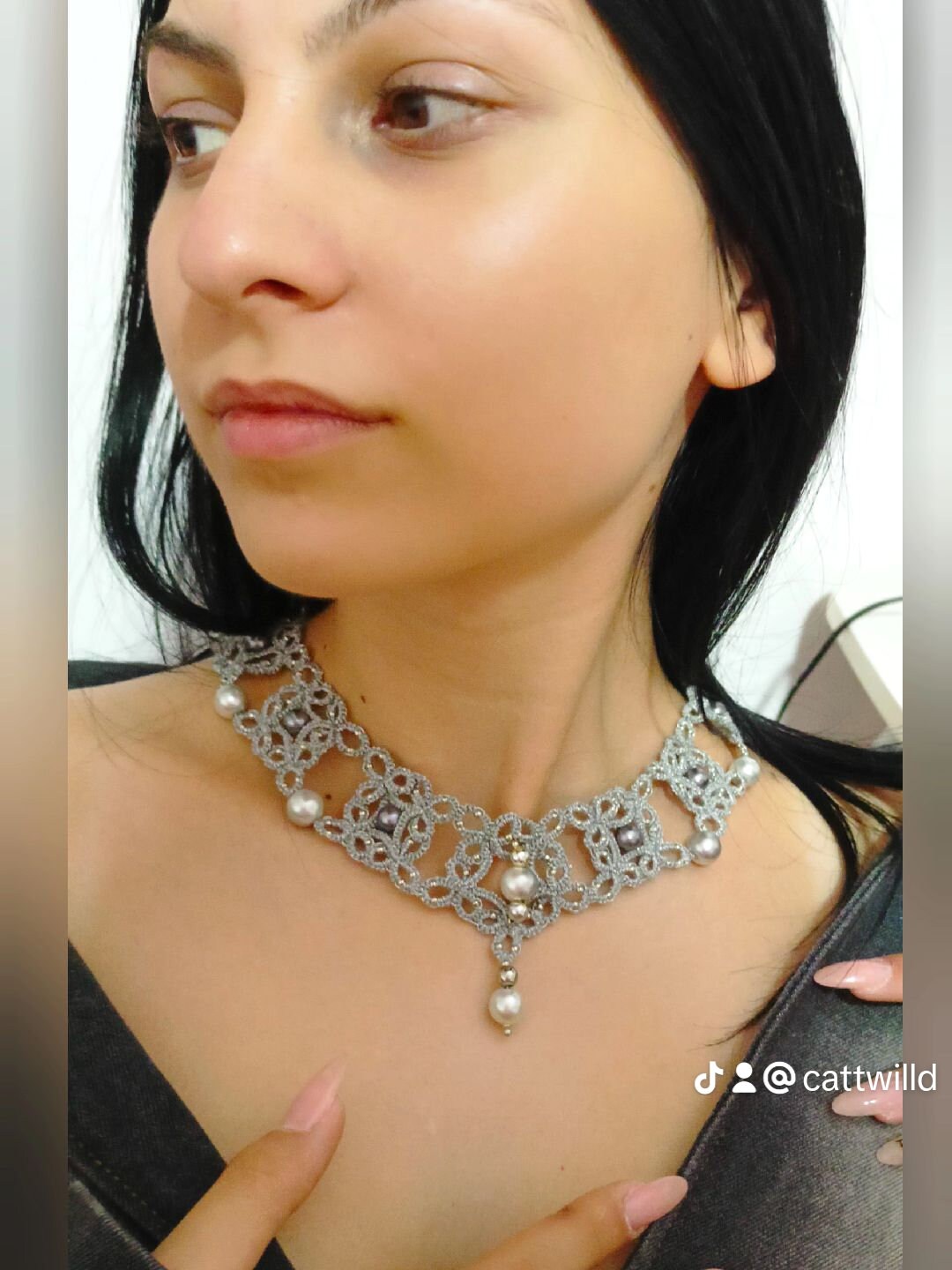 Tatted Necklace Choker Pattern,tneedle Tatting Patterns, Shuttle ...