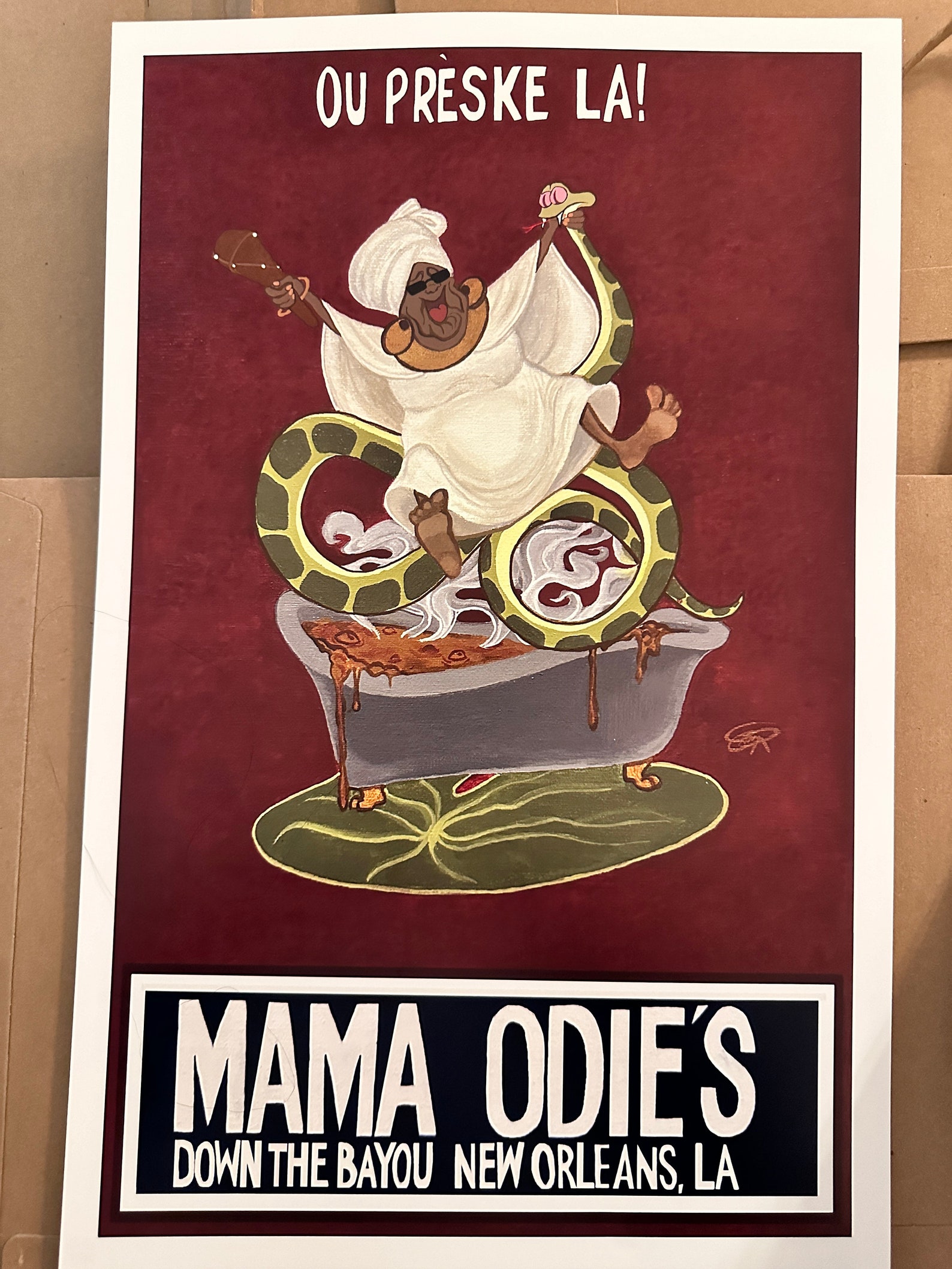 Cafe Odie Poster Print - Etsy