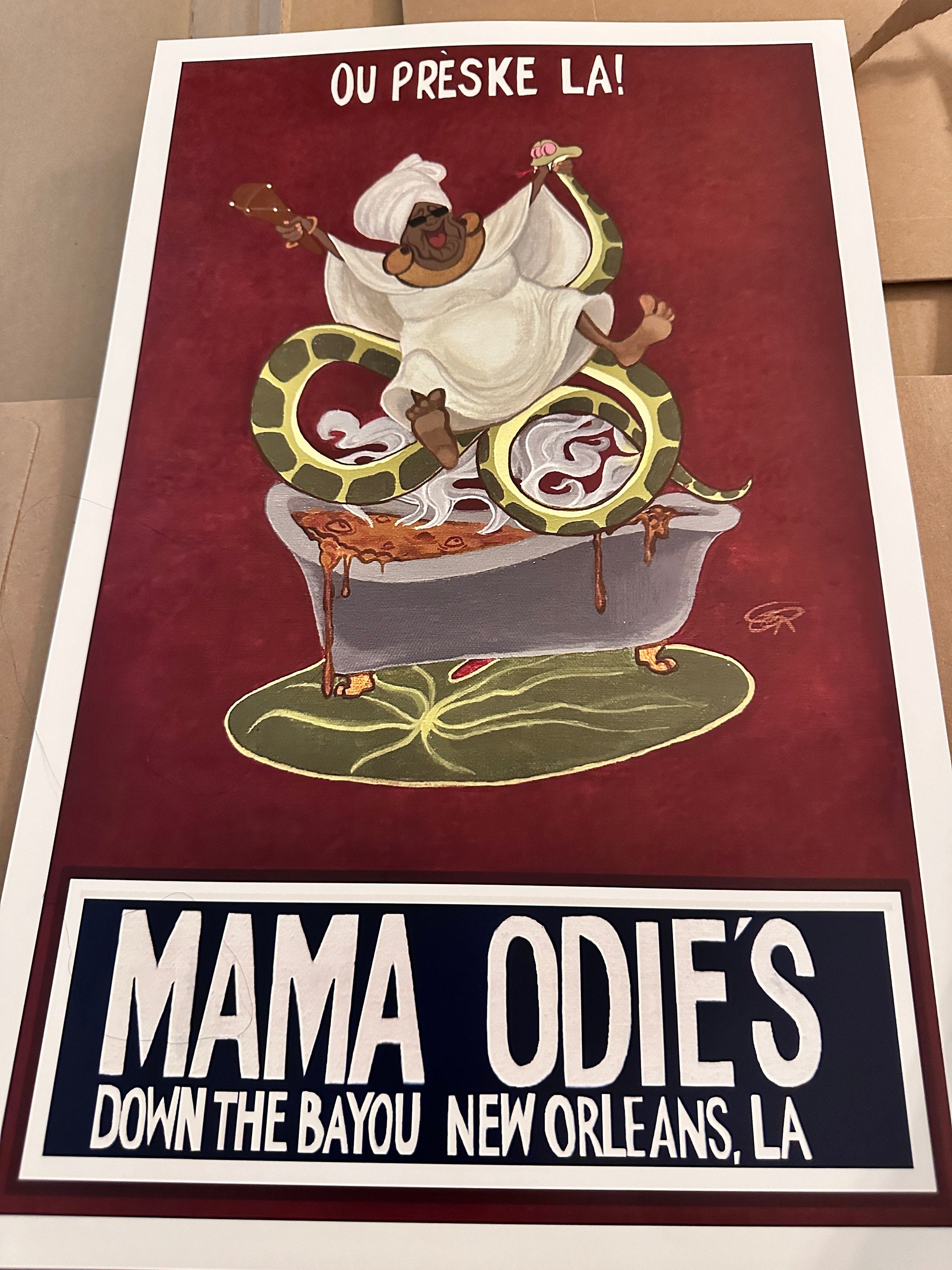 Cafe Odie Poster Print - Etsy