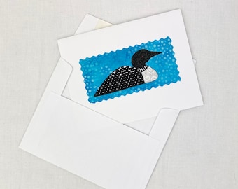Loon Birthday Card - Etsy