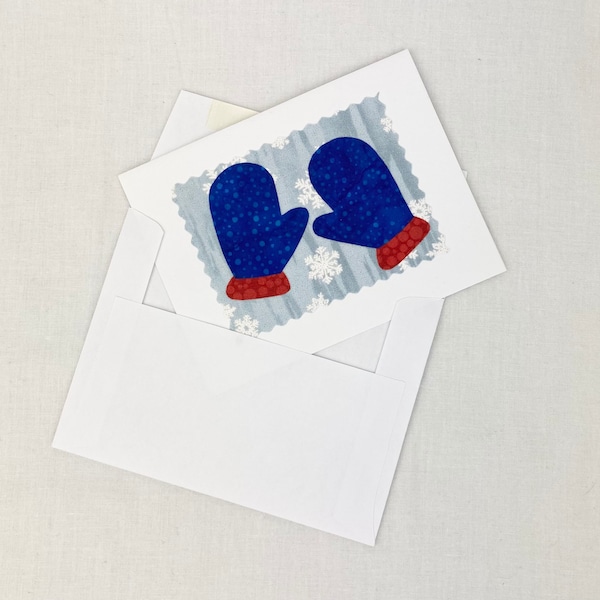 Mitten Card - Etsy