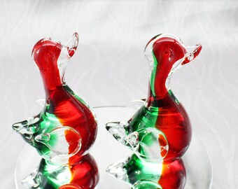 Blown Glass Ducks - Etsy