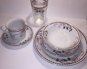 Christmas dinnerware | Etsy