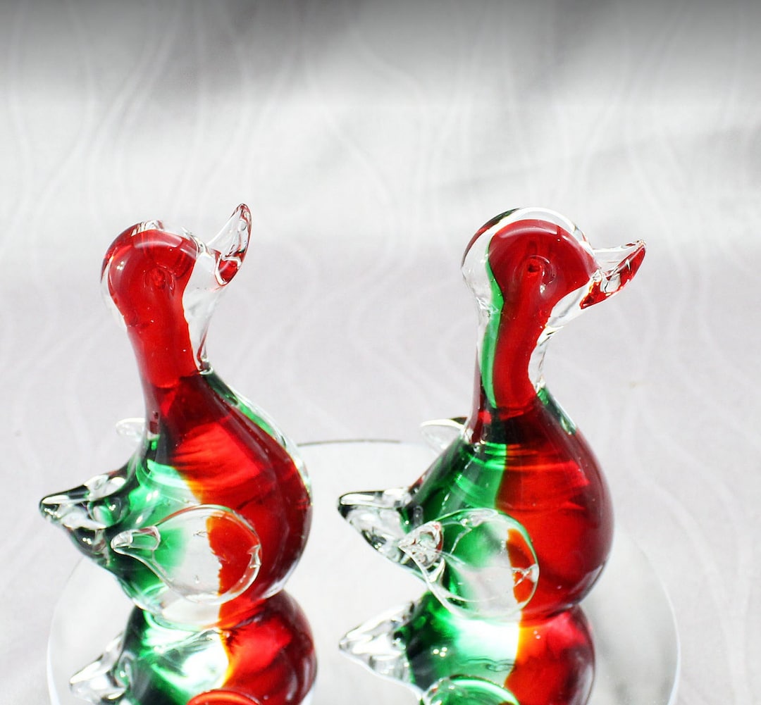 Hand Blown Glass Ducks - Etsy