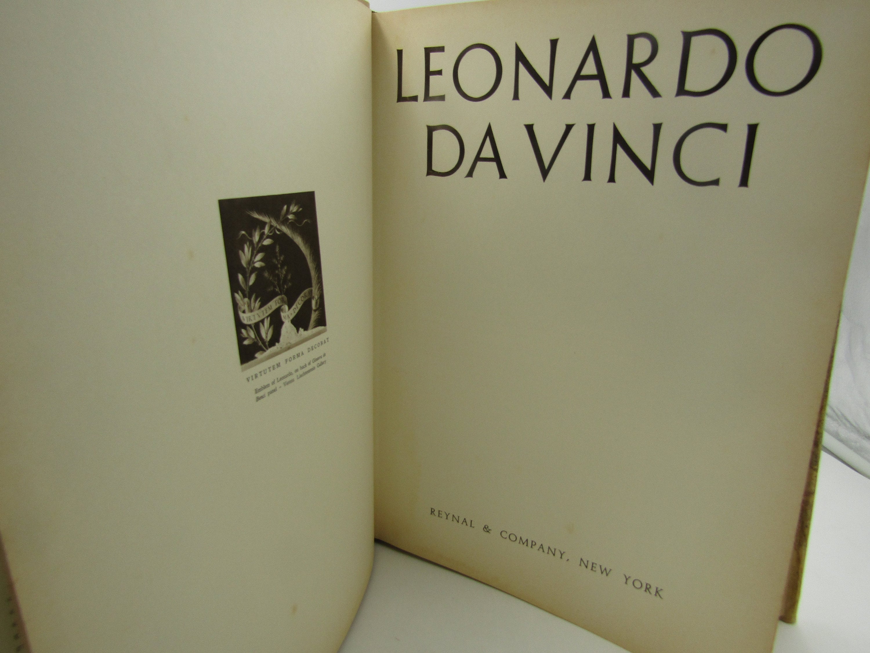 Vintage Book Leonardo Davinci Coffee Table Book 1956 Book Weighs Over ...
