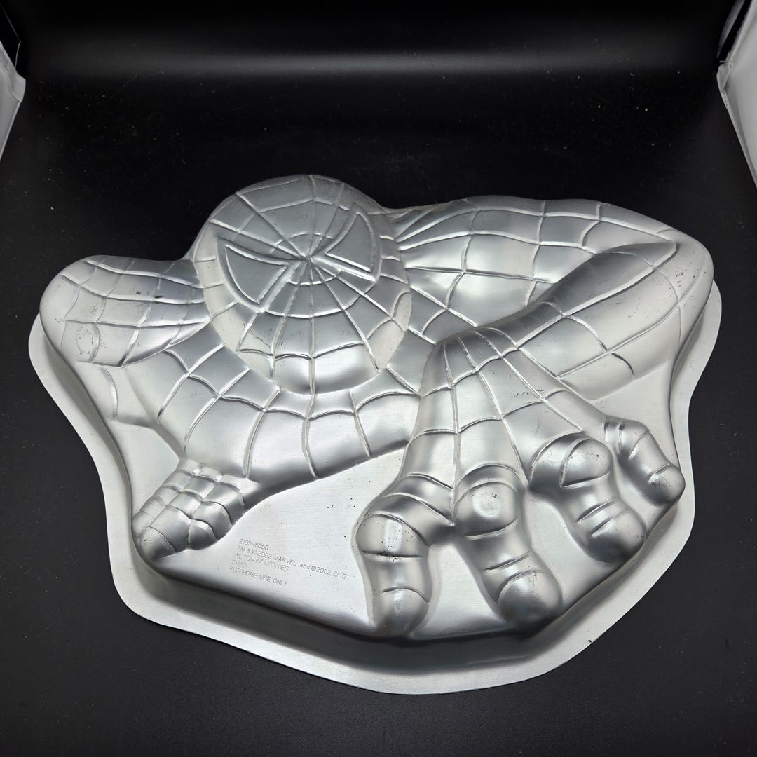 Vintage Wilton Aluminum Cake Pan Mold - Spider Man Super Hero From ...