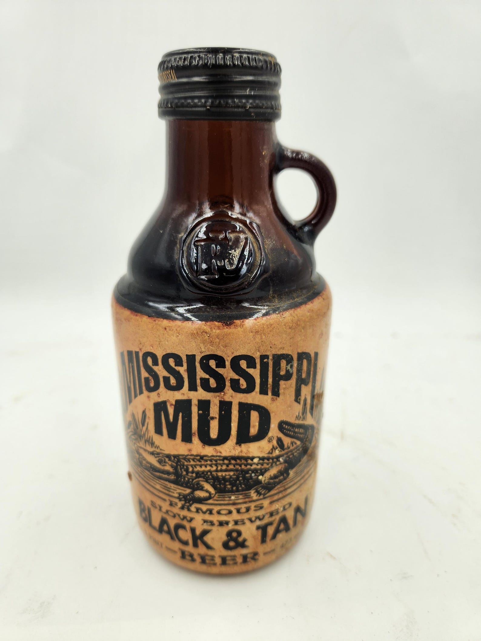 Vintage EMPTY Black and Tan 1 Pint Mississippi Mud Beer Bottle With ...
