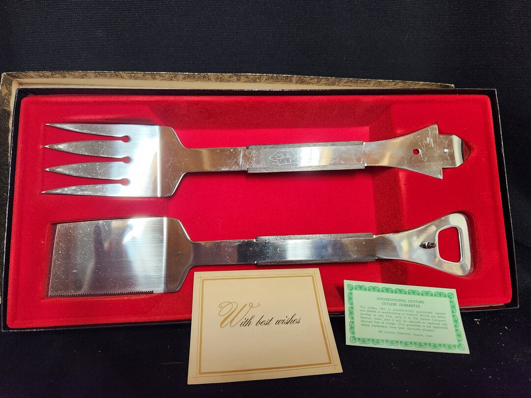 Vintage Chef Tong Set of 2 Pieces - Fork and Spatula - That Can Hook ...