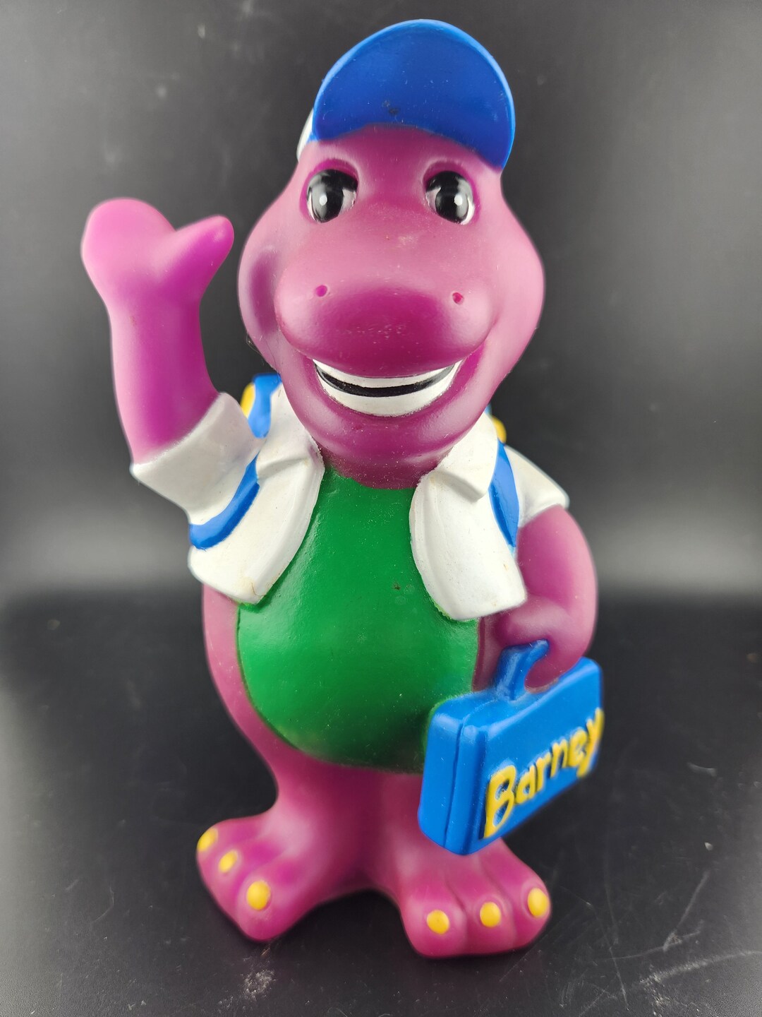 Vintage 1992 Barney Bank Missing Bottom Cap Height 7 Great Collector ...