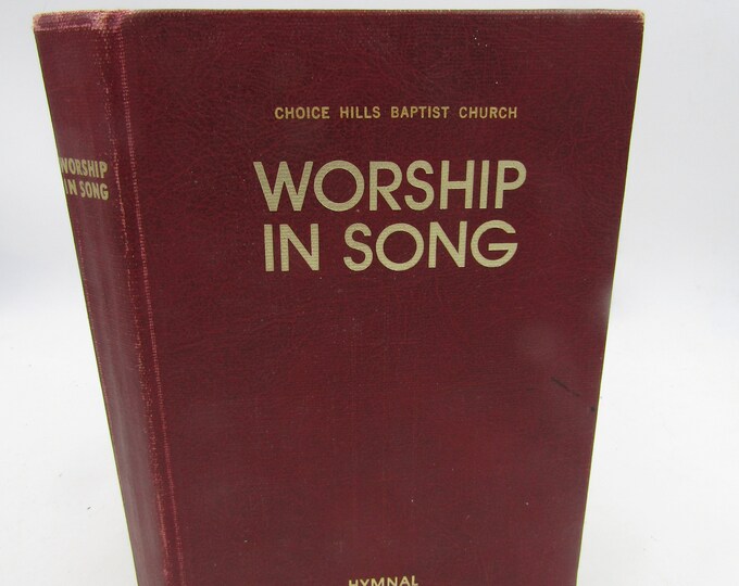 Vintage Book Hymnal Worship in Song 510 Hymns 1972 - Etsy