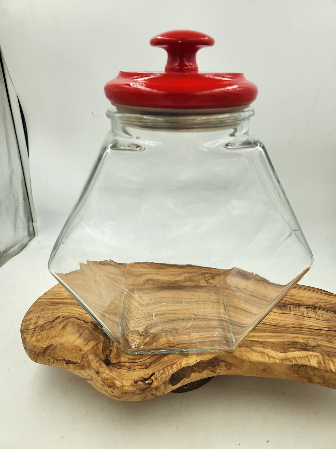 Vintage Frankincense Tears Jar With Wooden Lid That Seals 8" Wide -4 ...