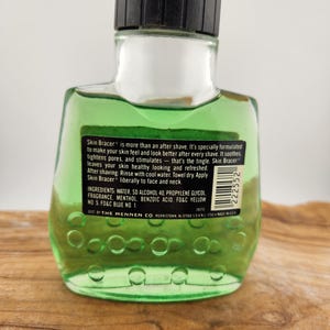Vintage Collectible Skin Bracer After Shave by Mennen Bottle - Liquid ...