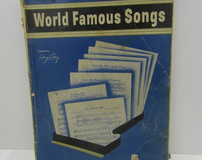 Vintage Book Music for Millions Series World Famous Songs 1947 - Etsy
