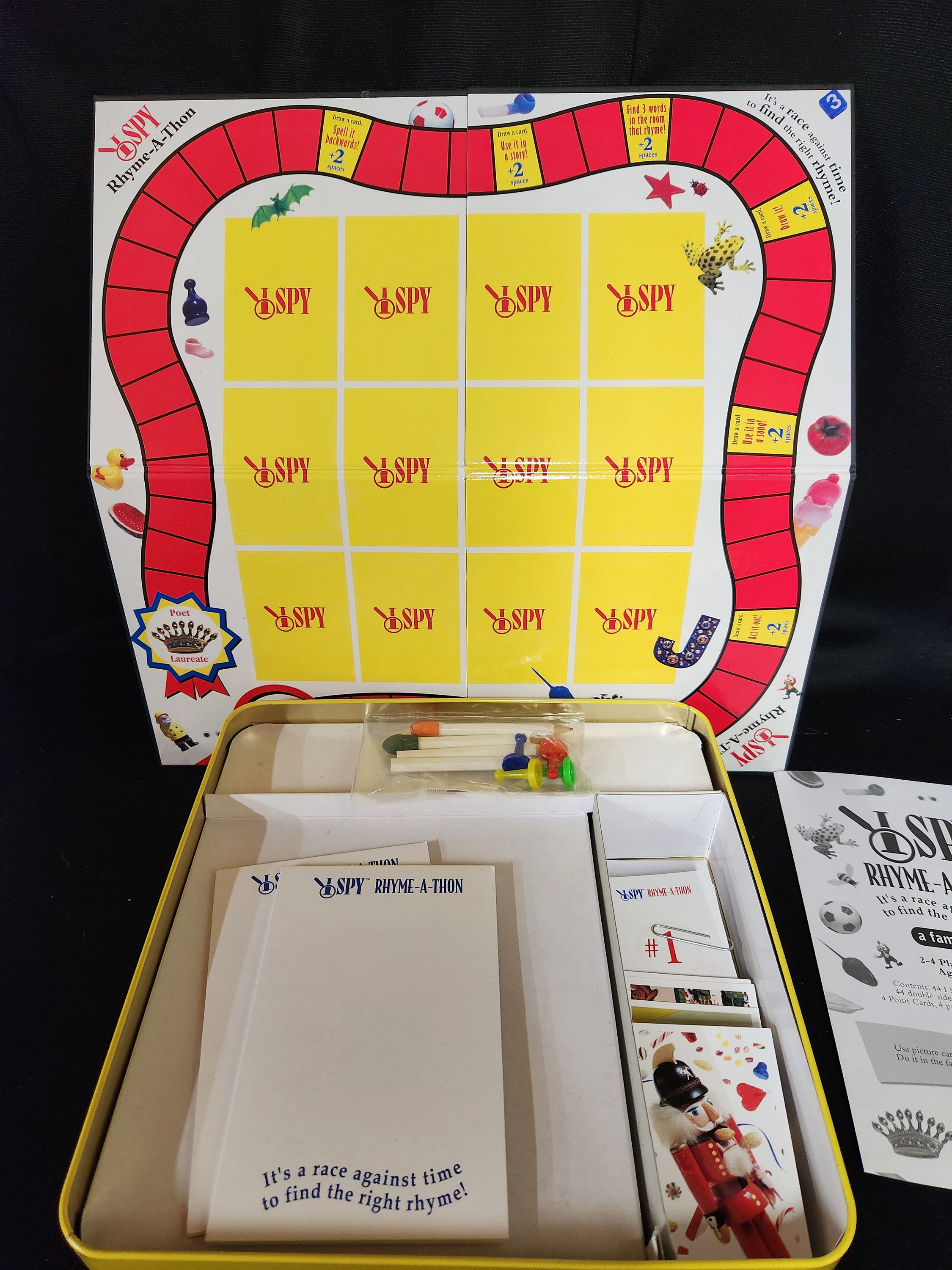 Vintage Complete I Spy Rhyme A Thon Game From Scholastic in a Colorful ...