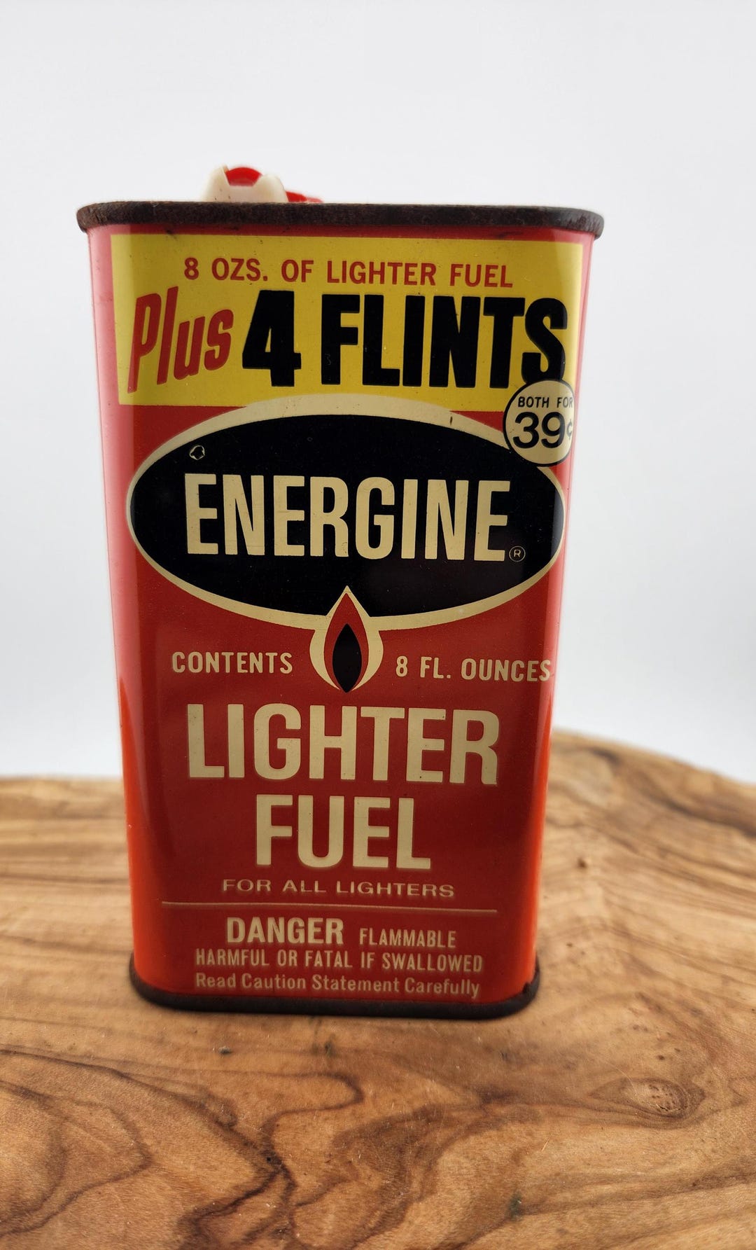 Vintage Collectible Can ONLY for Energine Lighter - EMPTY - Some ...