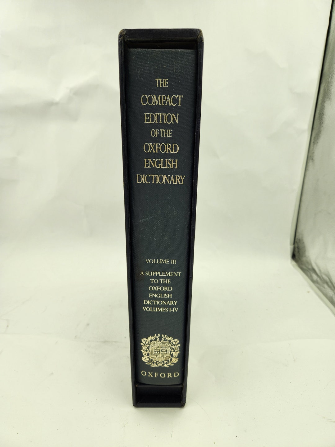 Vintage Boxed Book the Compact Edition of the Oxford English Dictionary ...