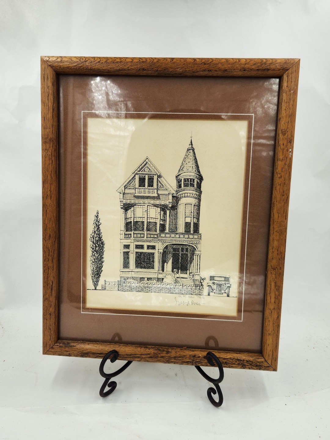 Vintage Black and White Print Named "sf Victorian House" San Francisco ...