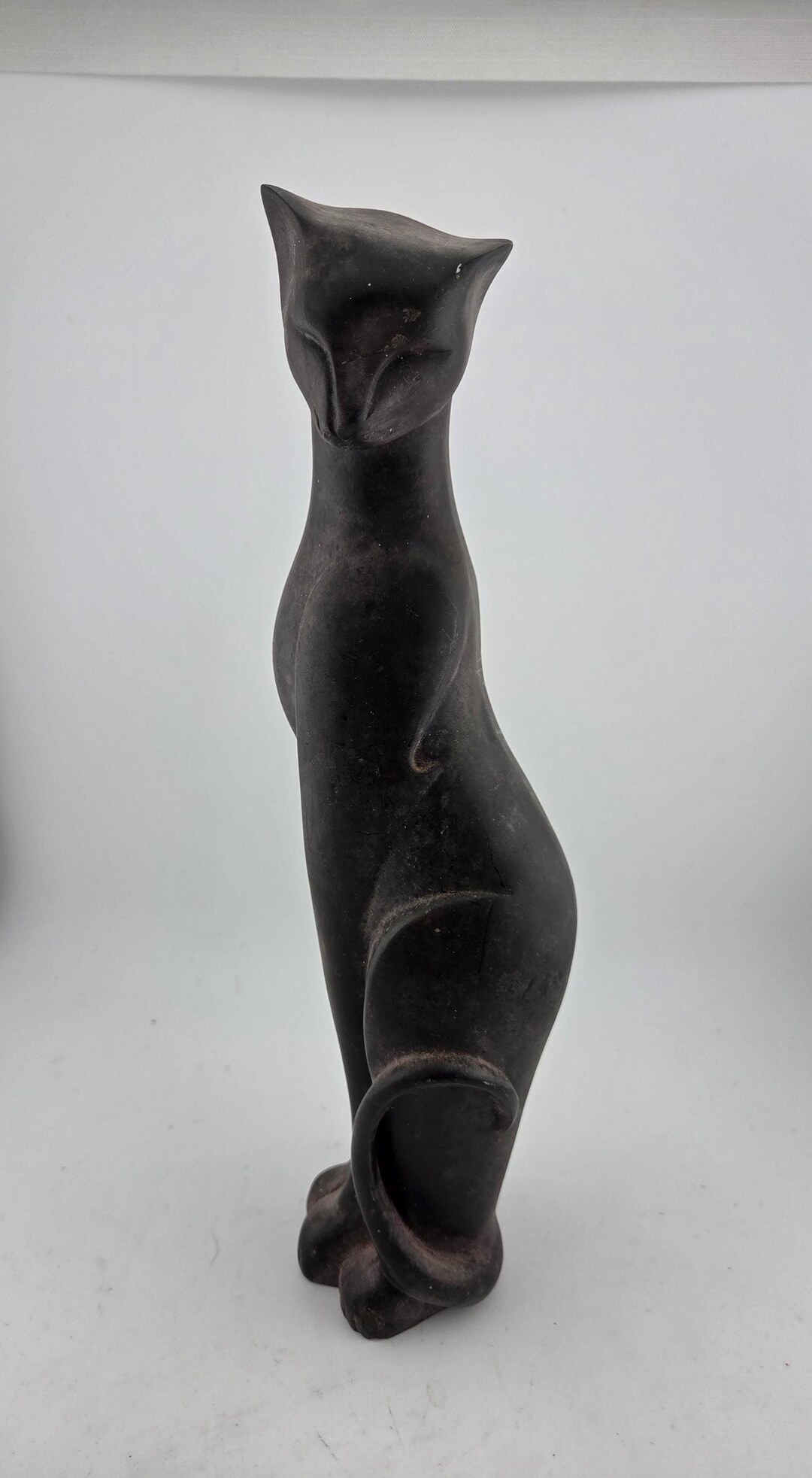 Vintage Cast Metal (over 2 Lbs.) Art Deco Cat Figurine - Height 11.5 ...