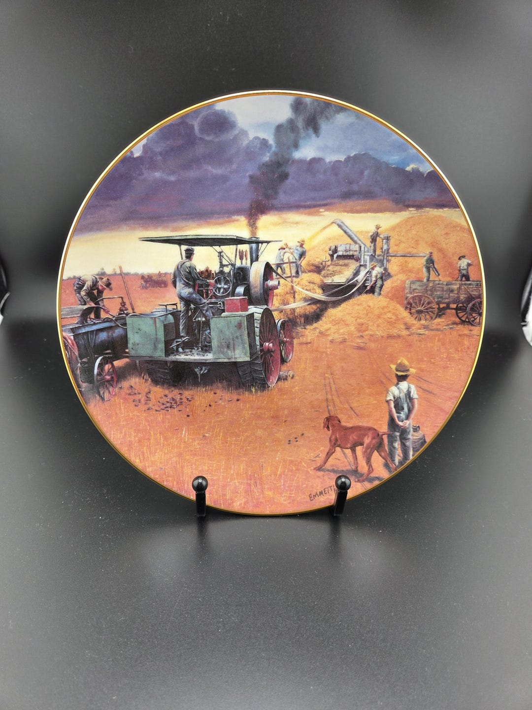 Vintage 8" Collector Plate - 1990 / the Danbury Mint / Beating the ...