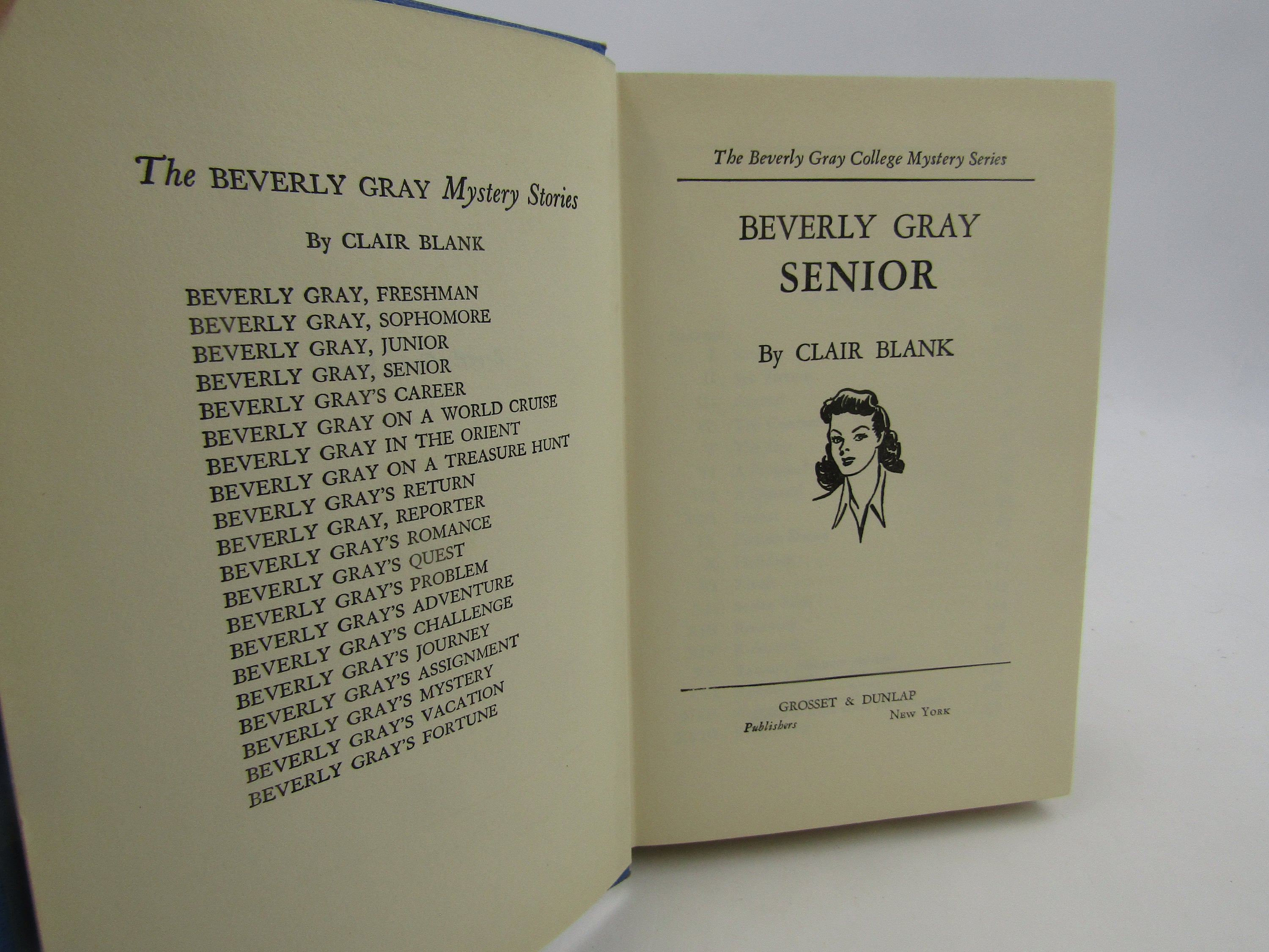 Vintage Book Beverly Gray Senior by Clair Blank 1934 - Etsy