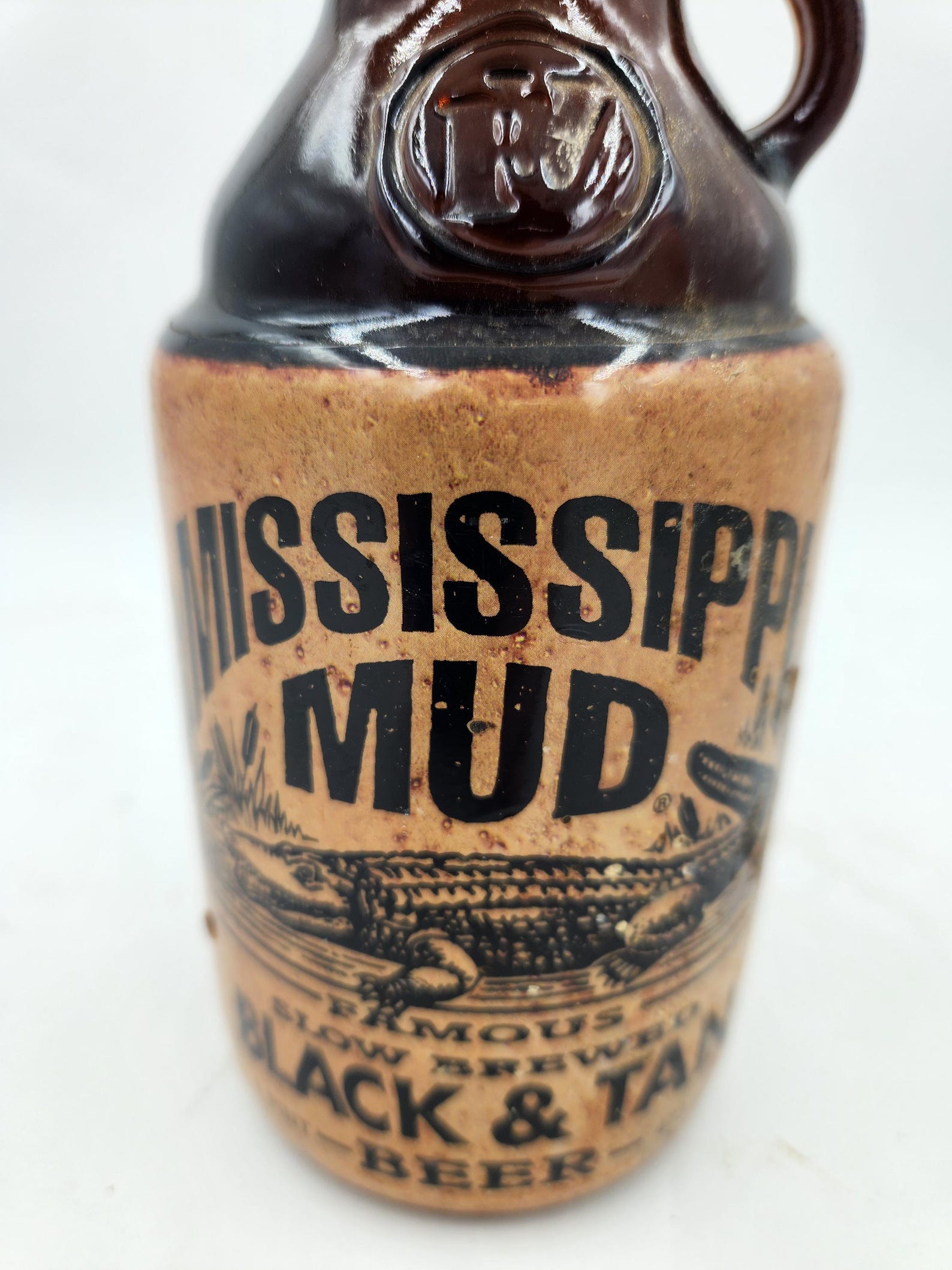 Vintage EMPTY Black and Tan 1 Pint Mississippi Mud Beer Bottle With ...