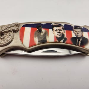 Vintage Collector Folding Pocket Knife Featuring John F. Kennedy (JFK ...