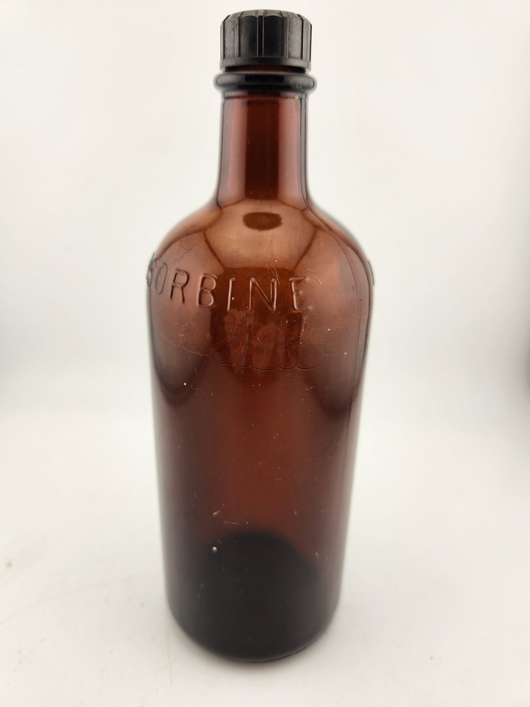 Vintage Brown Color Bottle With Screw Top Lid Bottle Says Absorbine 12 ...
