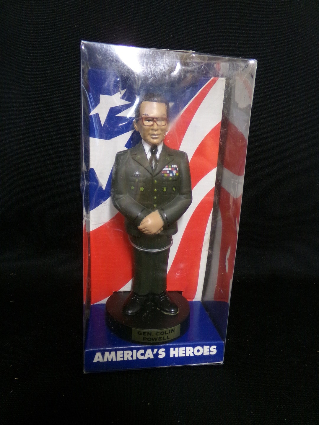 Vintage 1993 Figurine General Colin Powell America's Heroes Operation ...