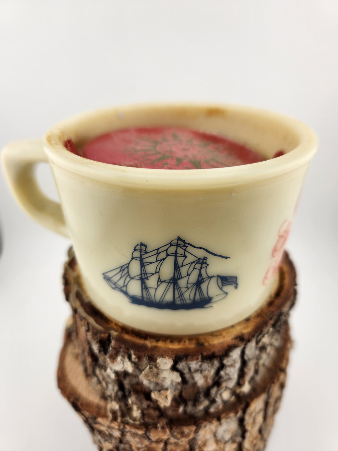 Vintage Old Spice Ship Grand Turk Salem - 1786 Shaving Mug With Powder ...