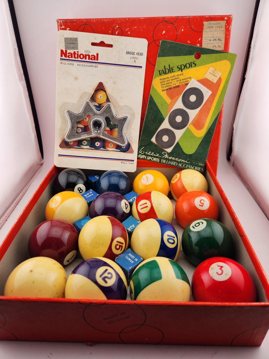 Vintage Complete Set of 15 Aramith Billiard / Pool Balls 2 1/4" in ...