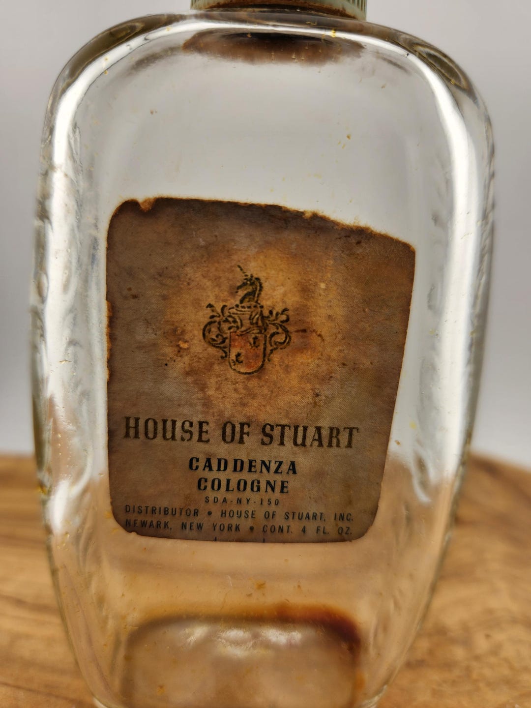 Vintage Collectible Bottle - House of Stuart Caddenza Cologne New York ...