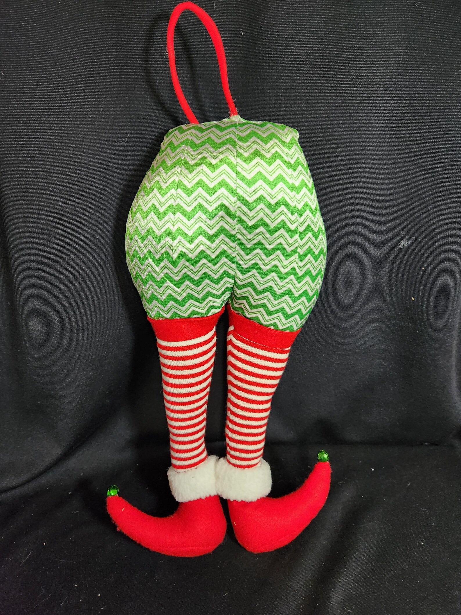 Vintage 21" Christmas Grinch or Elf Stuffed Bottom and Legs With Hook ...