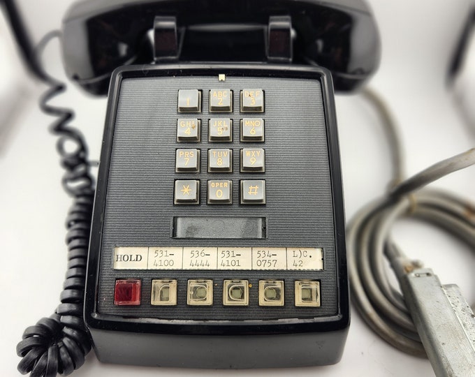 Vintage Western Electric Bell System Push Button Dial Telephone - 5 ...