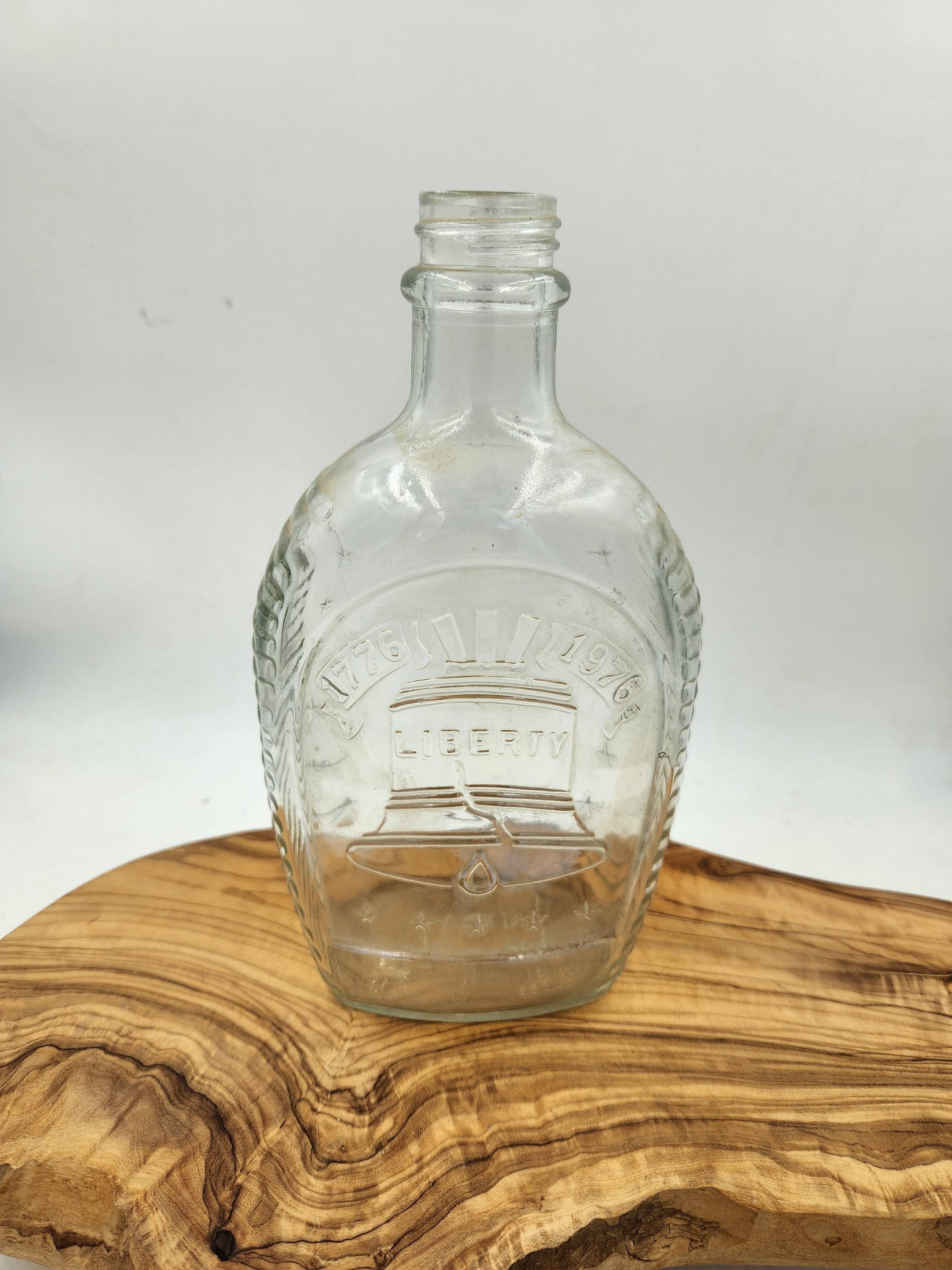 Vintage Glass Bottle Log Cabin Syrup Bicentennial Embossed - Etsy