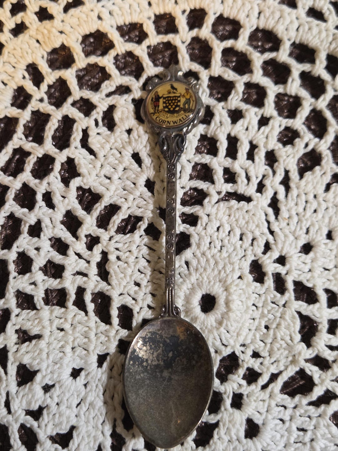 Vintage ENGLAND CORNWALL International Collector Spoon / Some Tarnish ...