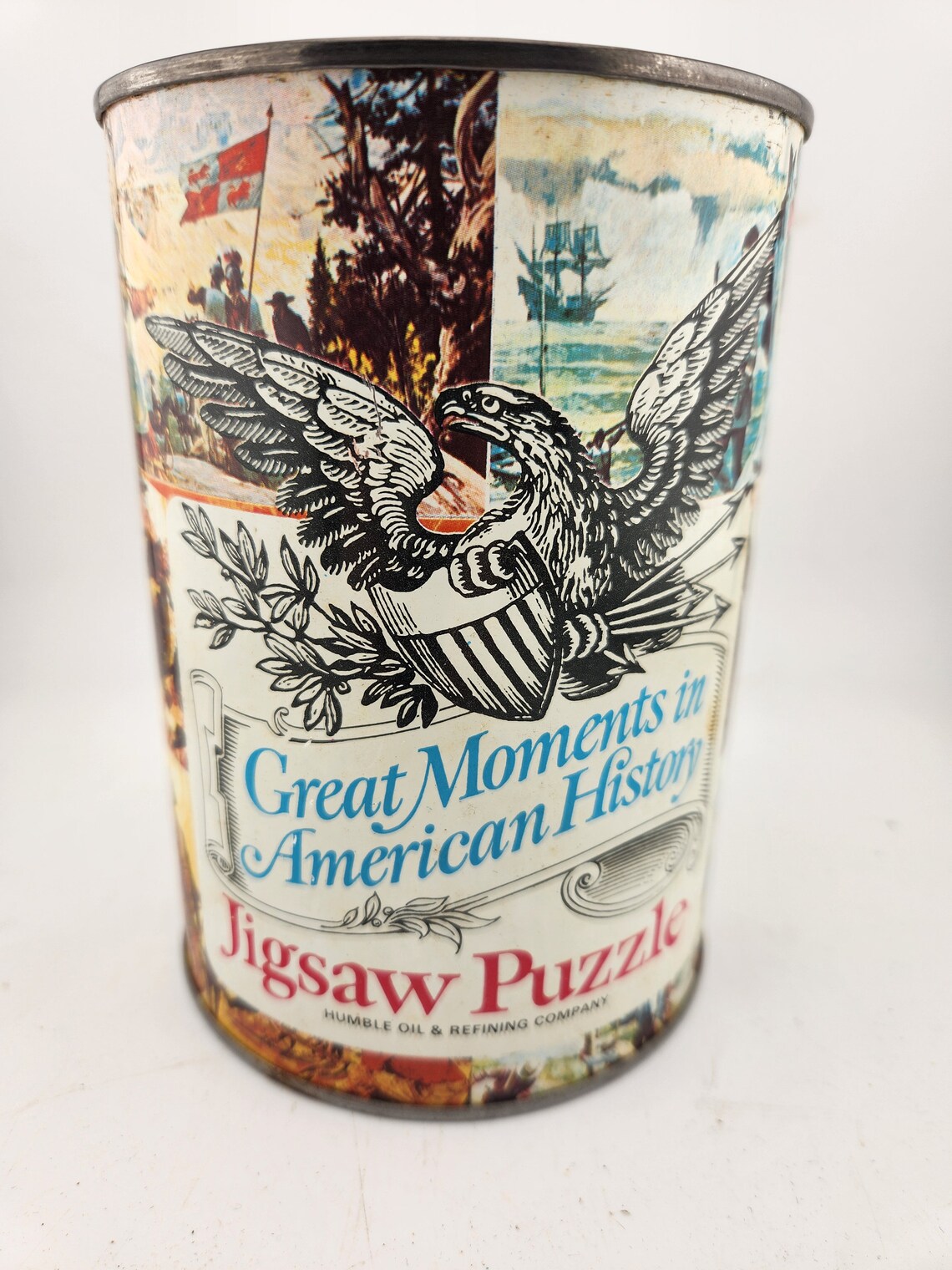 Vintage Great Moments in American History Jigsaw Puzzle in a Can ...
