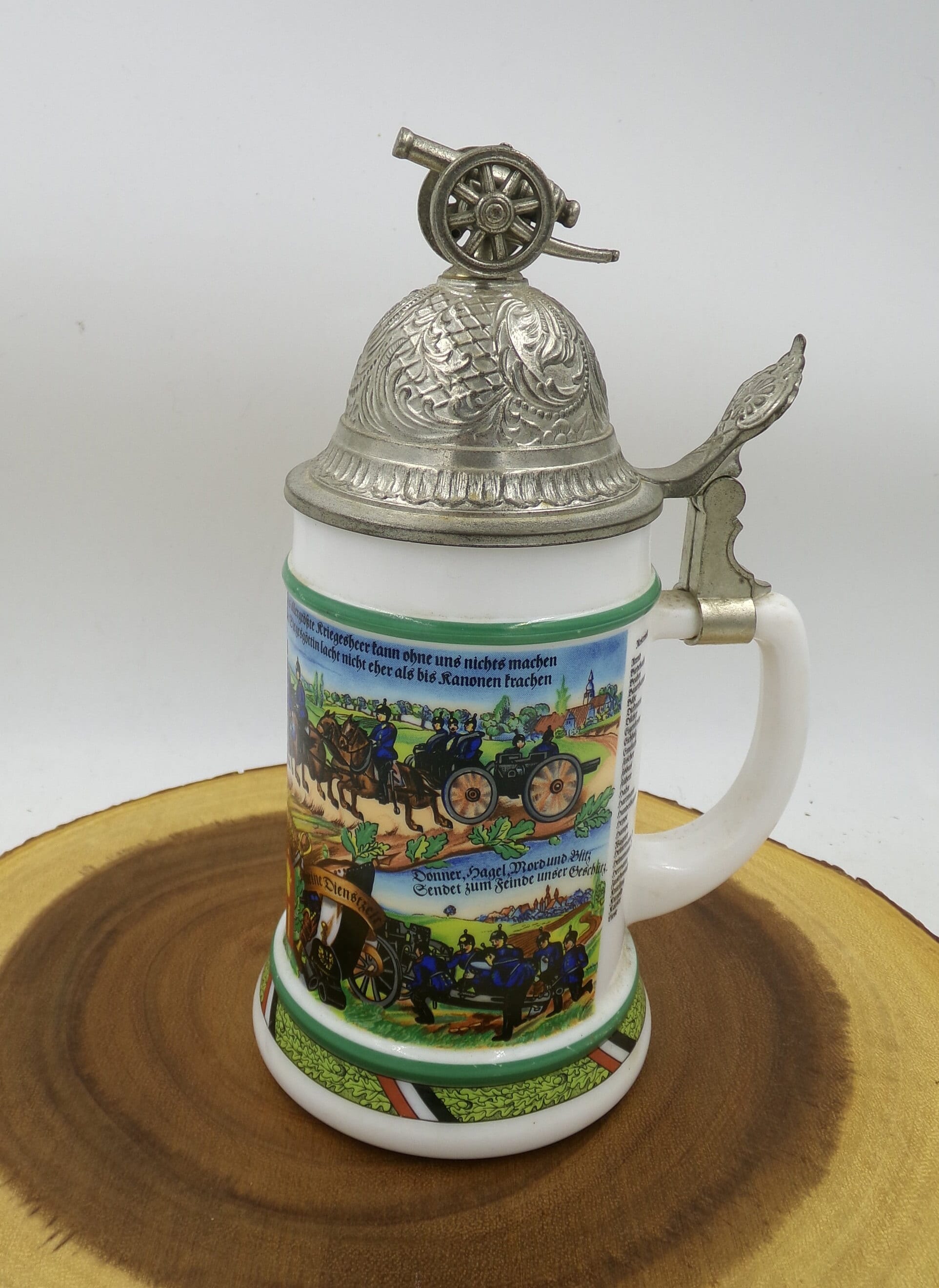 Collectible Ceramic Beer Stein With Metal Lid German Collectible Beer ...