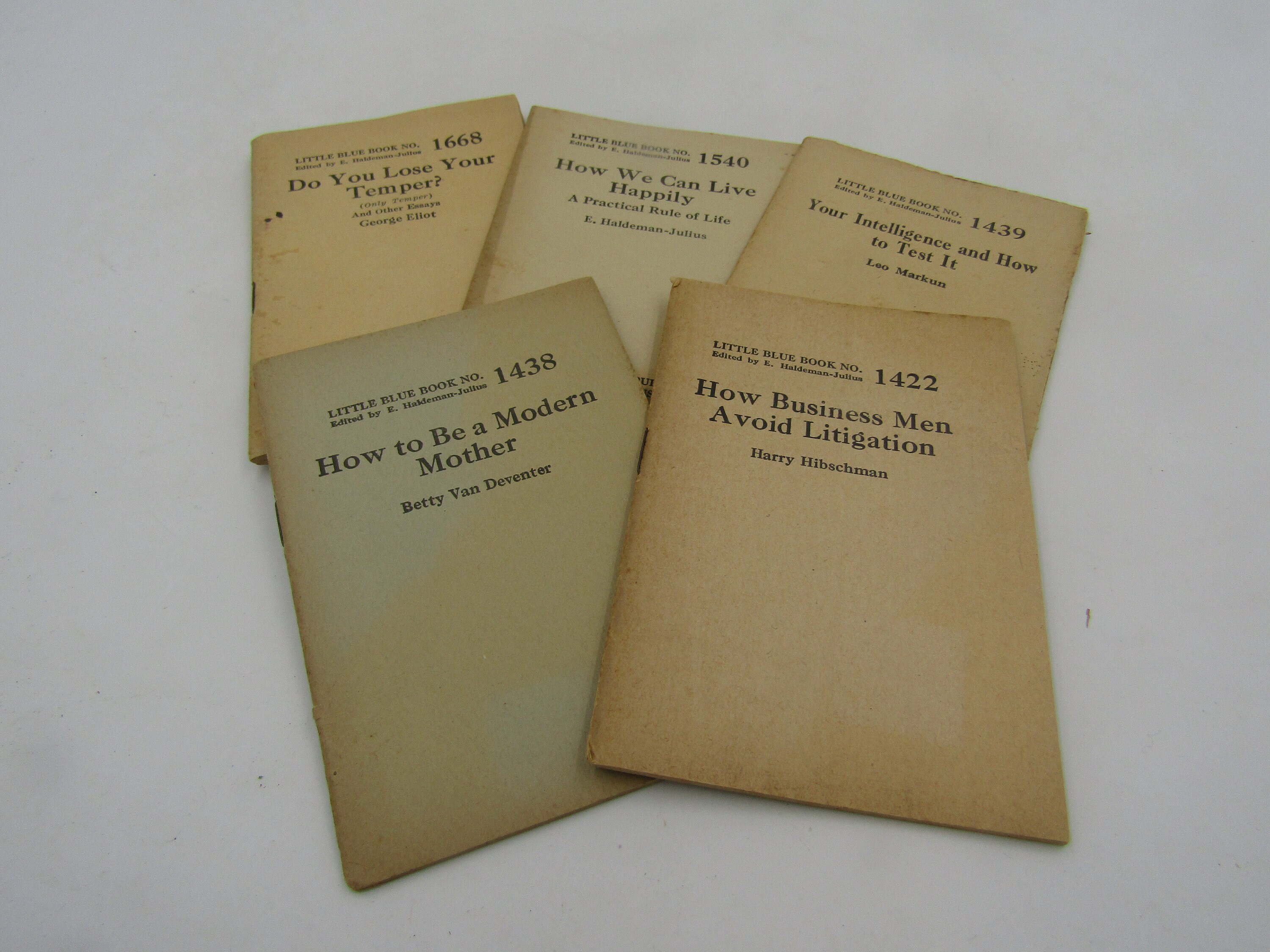 Vintage Books Little Blue Book Series From 1920's - Etsy
