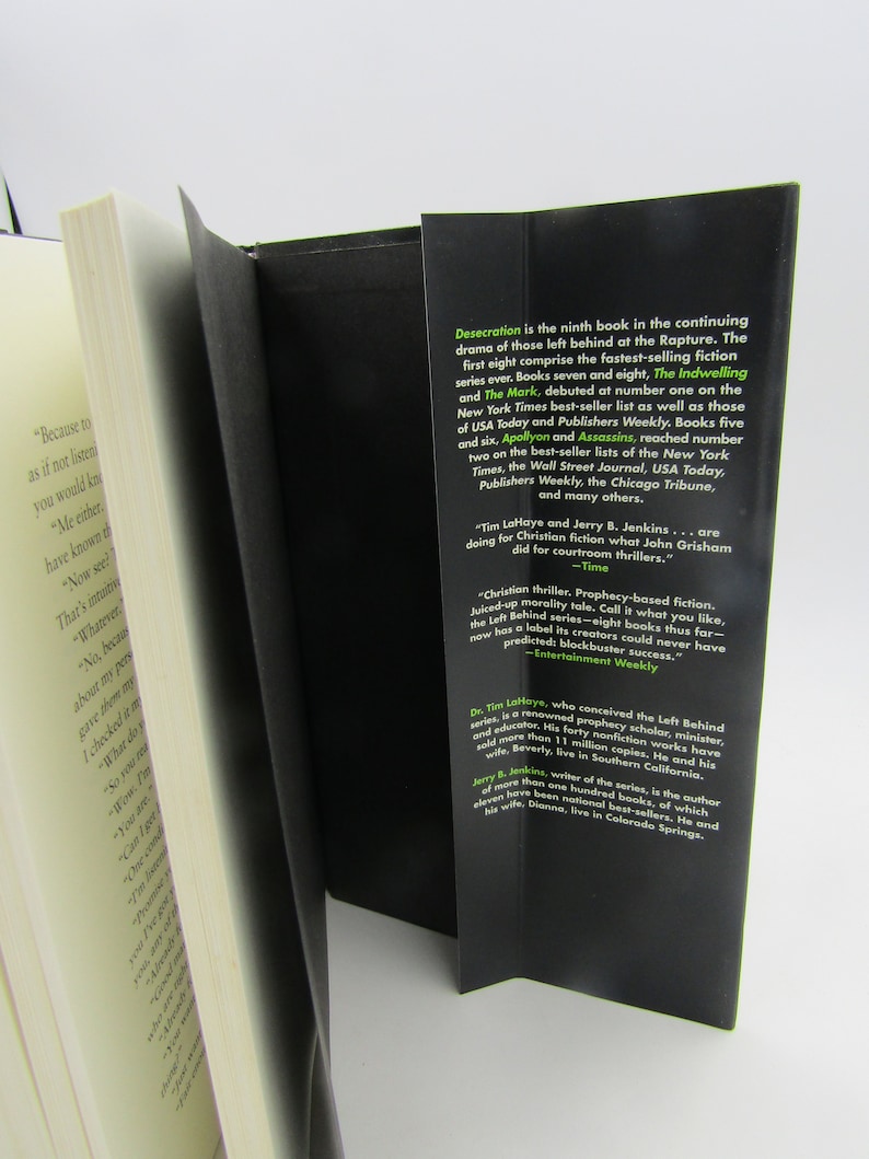 Vintage Book Desecration by Tim Lahaye and Jerry B. Jenkins - Etsy