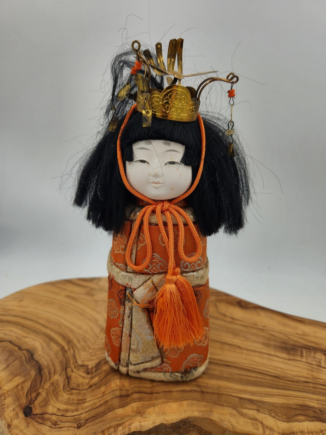 Vintage Female Asian People Doll Geisha Chinese Damage to Back 8" - Etsy